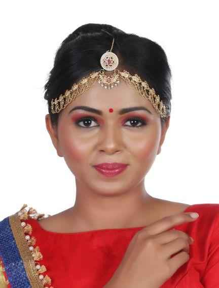 Ethnic Gold Plated Multy colored Rajasthani Rakhdi Bor – Meira Jewellery